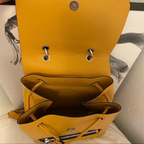 Zara | Bags | Zara Mustard Color Backpack | Poshmark